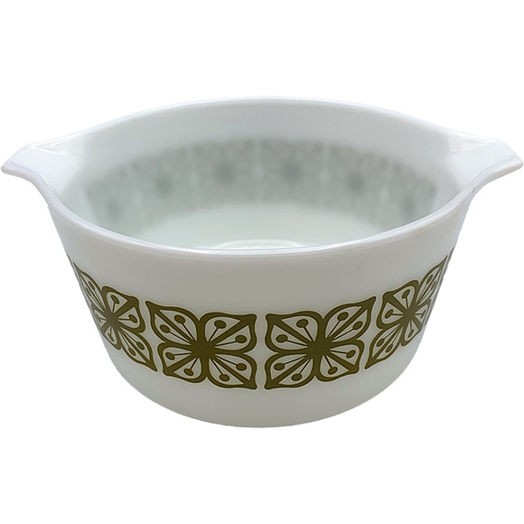 Pyrex | Kitchen | Vintage Pyrex 474b 12 Qt Autumn Floral Green White ...